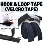 Hook & Loop Tape / Velcro Tape (Black Adhesive) (ROLL) - Bian Soon Trading